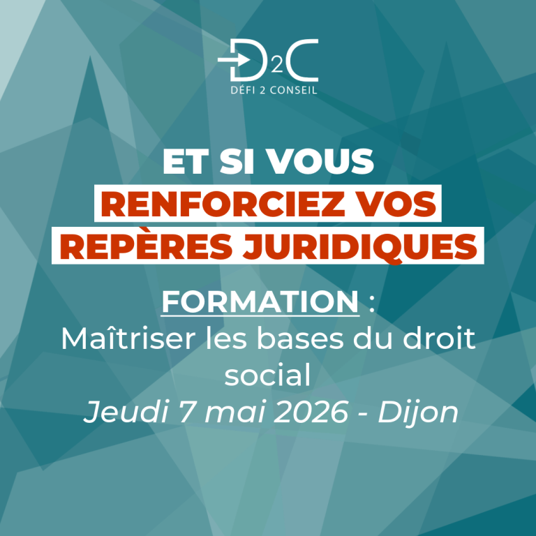 Maîtriser les bases du droit social - DÉFI 2 CONSEIL